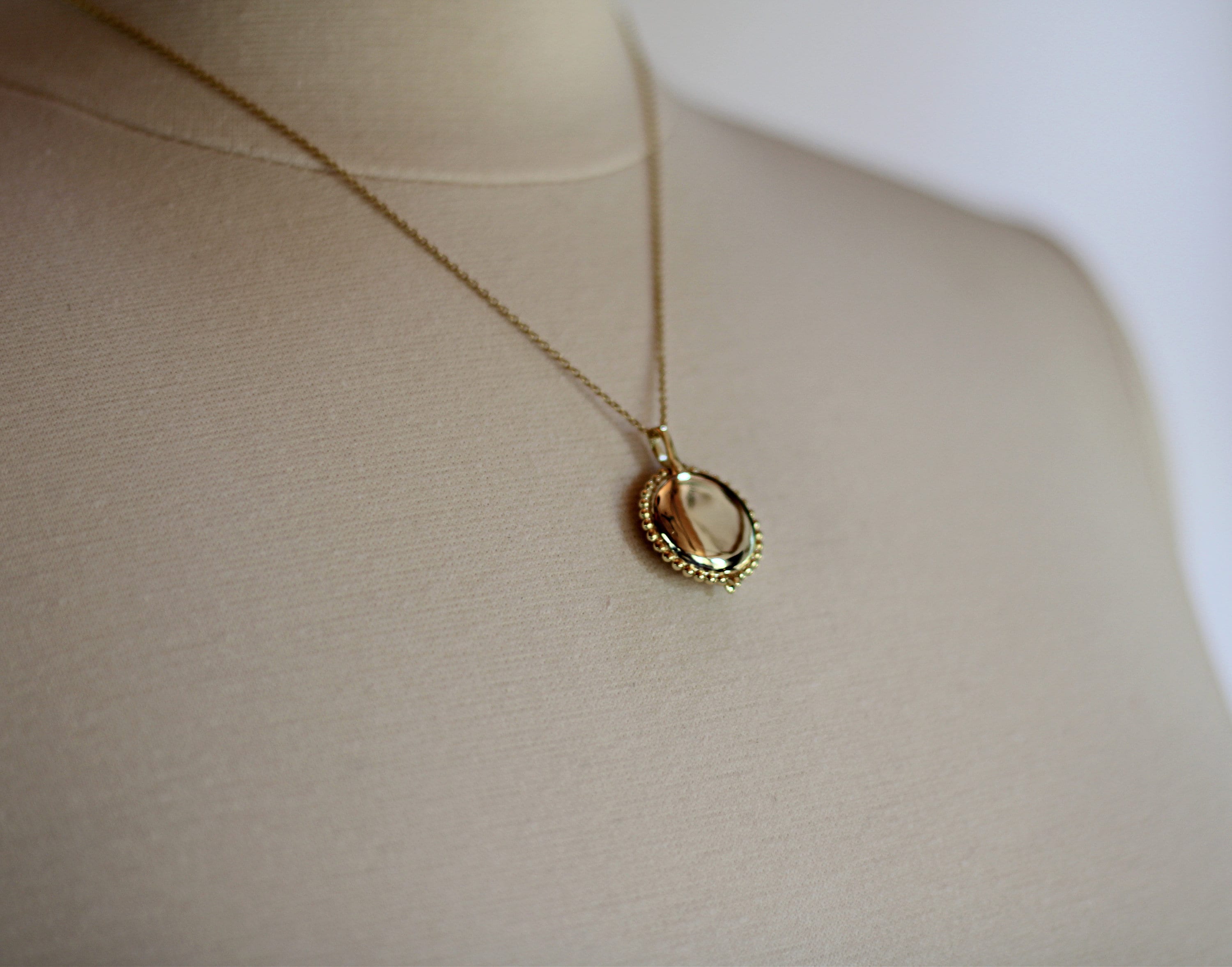 Gold Locket Necklace · Custom Photo Lockets · Gift for Her · Minimalist ...