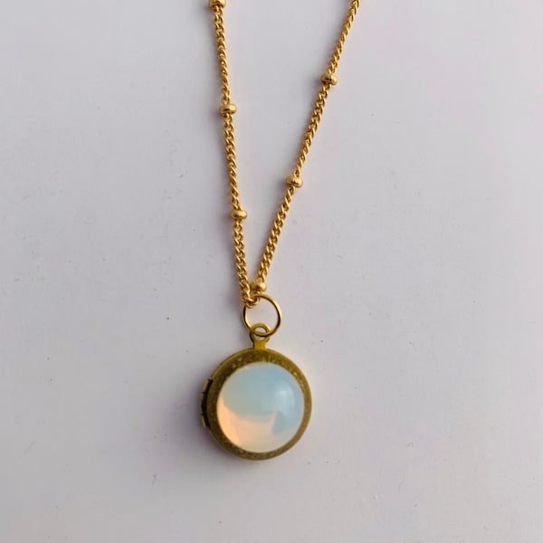 Moonstone Locket - Etsy