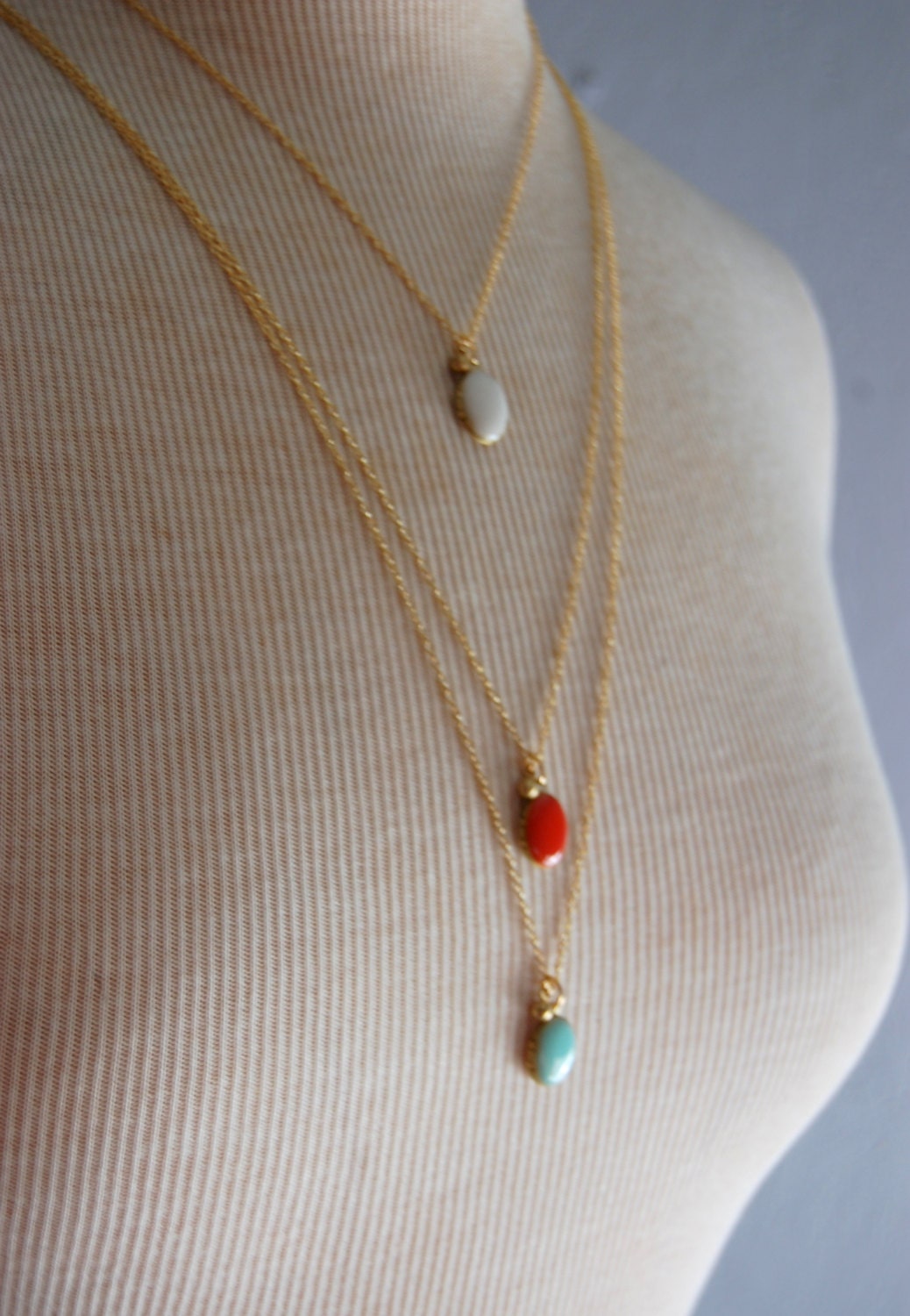 Locket Necklace Colorful Enameled Lockets Tiny Layering Charm - Etsy