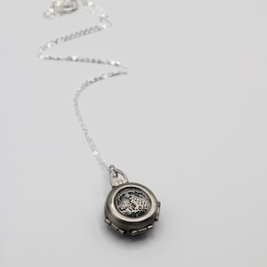 Sterling Silver Moon Four-way Locket Necklace Family Album Lockets ...
