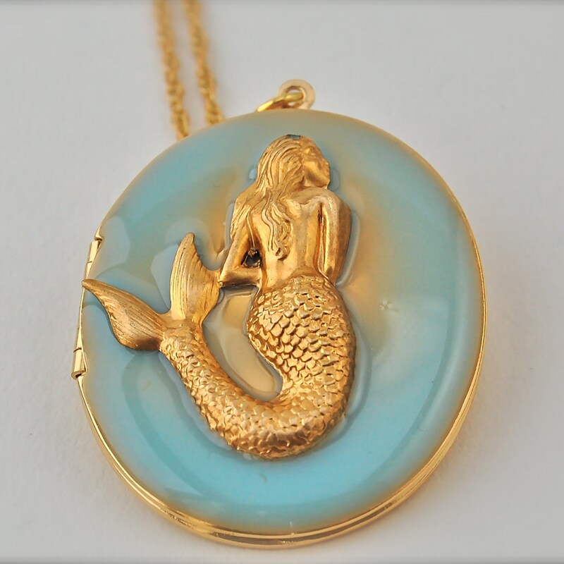 Mermaid Locket - Etsy