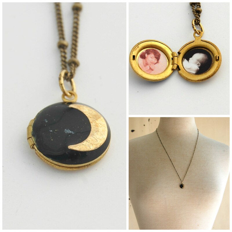 Moon Locket - Etsy