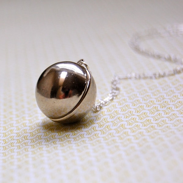 Ball Locket Necklace - Etsy
