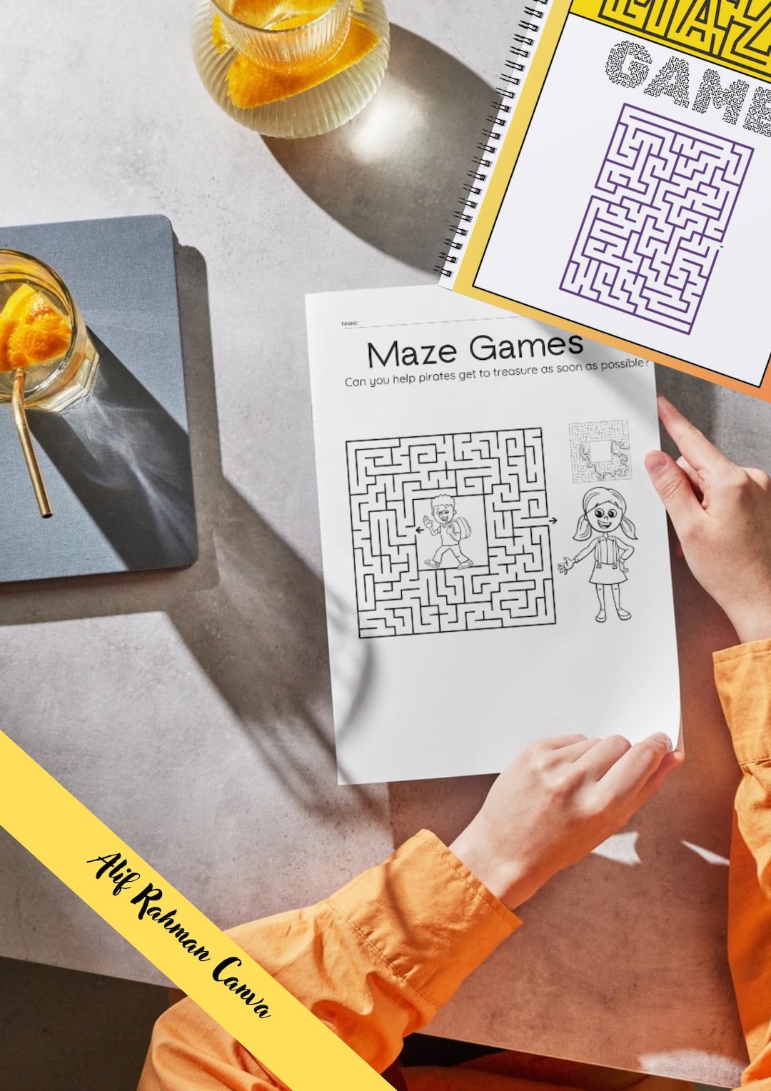 Fun Kids Maze Games Creative Learning Books Early Education A4 Size 10 ...