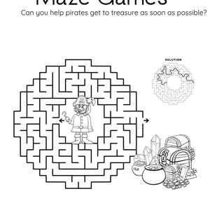 Fun Kids Maze Games Creative Learning Books Early Education A4 Size 10 ...