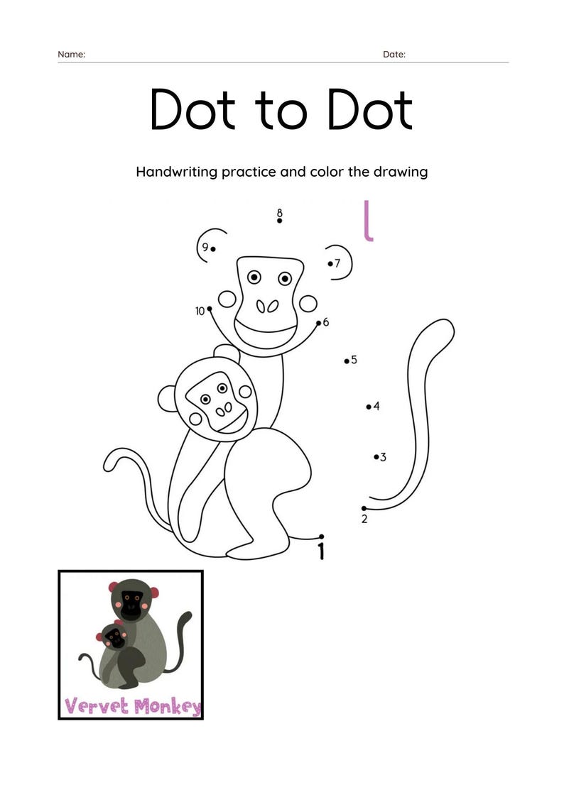 Fun Kids Dot to Dot Creative Learning Books Animals Dot to Dot Early ...