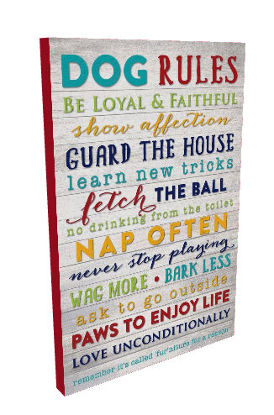 Dog Rules Canvas Wrap Dog House Rules Dog Sign Doghouse - Etsy