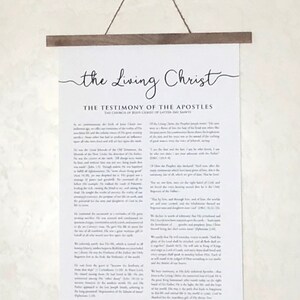 LDS the Living Christ the Testimony of the Apostles LDS - Etsy