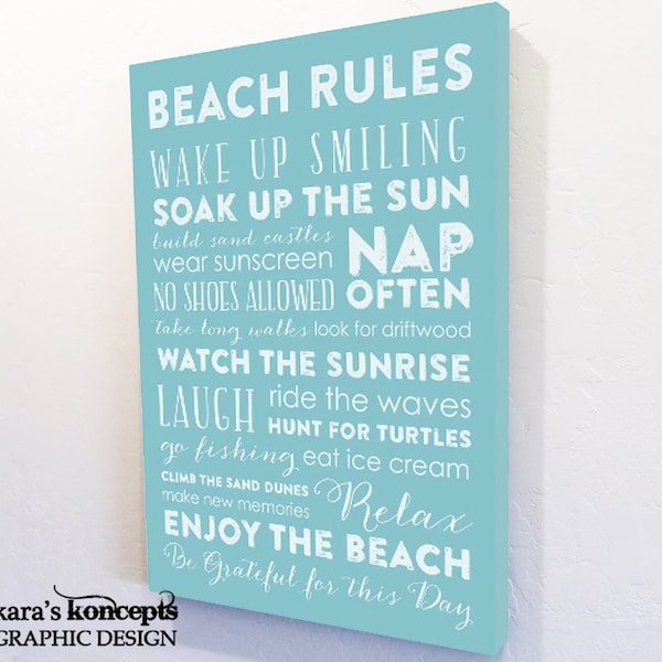 Beach House Rules - Etsy