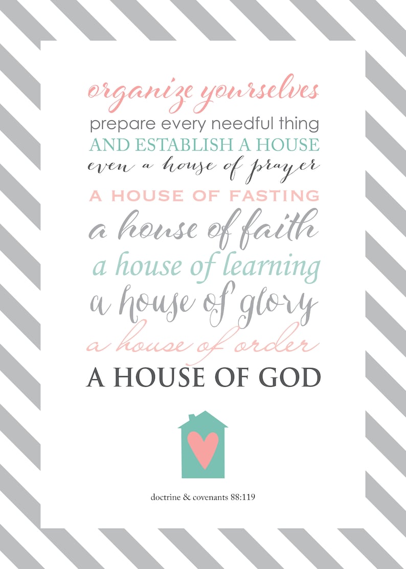 LDS D&C 88:119 Scripture Canvas Wrap Sign - Etsy