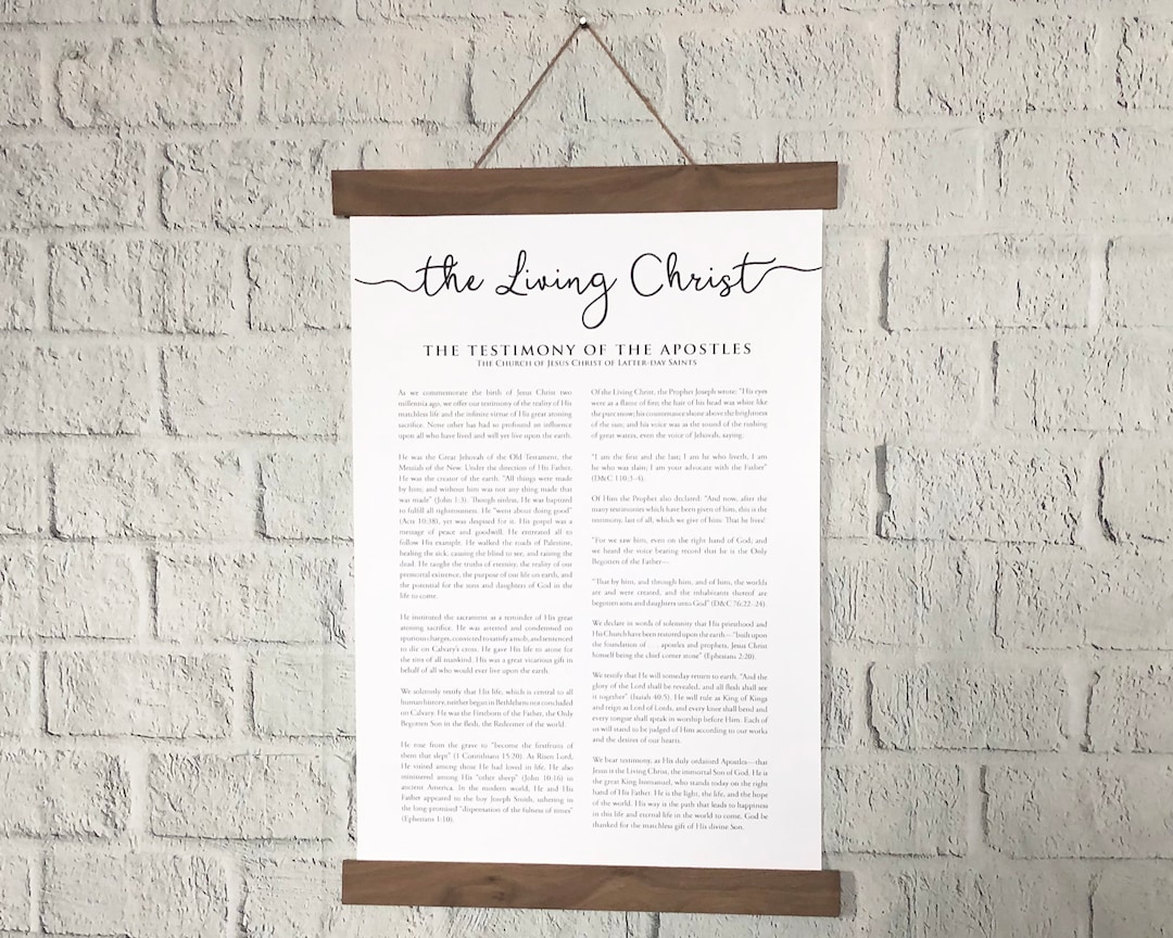 LDS the Living Christ - the Testimony of the Apostles - LDS Art Signs ...
