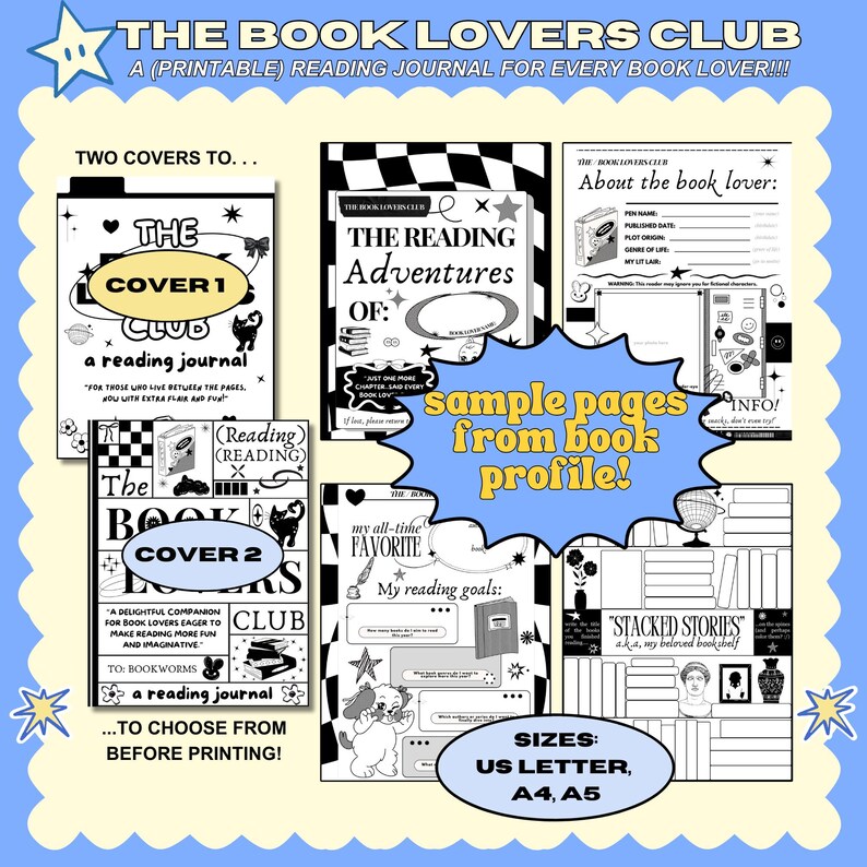 Reading Journal Printable Book Reading Planner Bundle Book Review ...