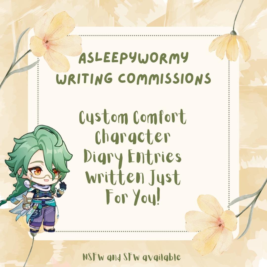 Custom Comfort Character & OC Digital Diary Commission (read ...