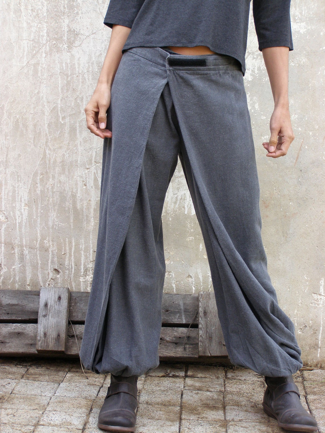 Unique Grey Womens Pants Origami Trousers 4 Way Pants - Etsy Israel