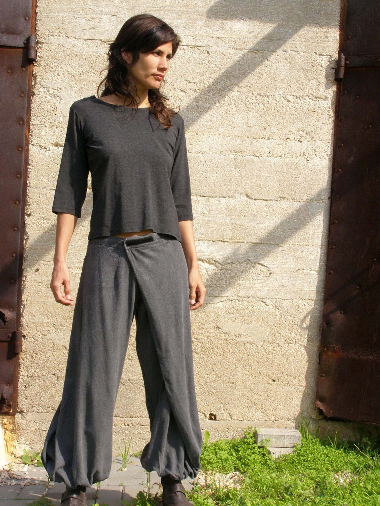 Unique Grey Womens Pants Origami Trousers 4 Way Pants - Etsy Israel