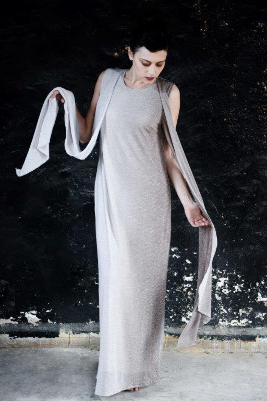 Greek Goddess Maxi Dress Statement Wrap Dress Tie Event | Etsy