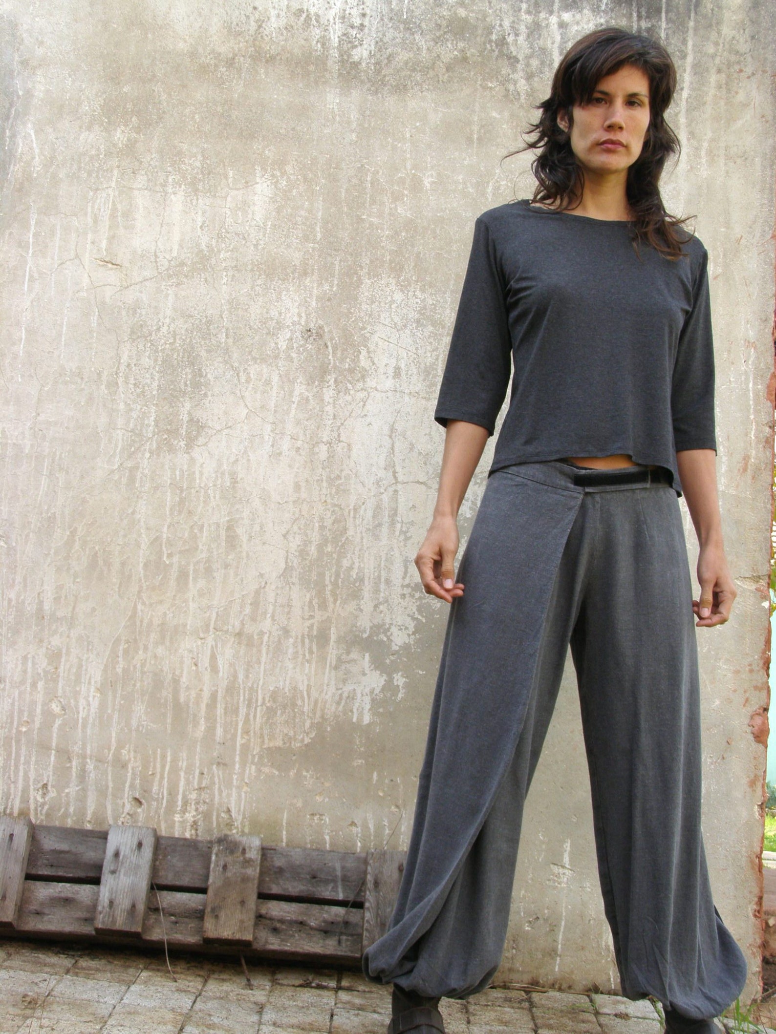 Unique Grey Womens Pants Origami Trousers 4 Way Pants - Etsy Israel