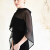 Sheer Black Chiffon - Etsy