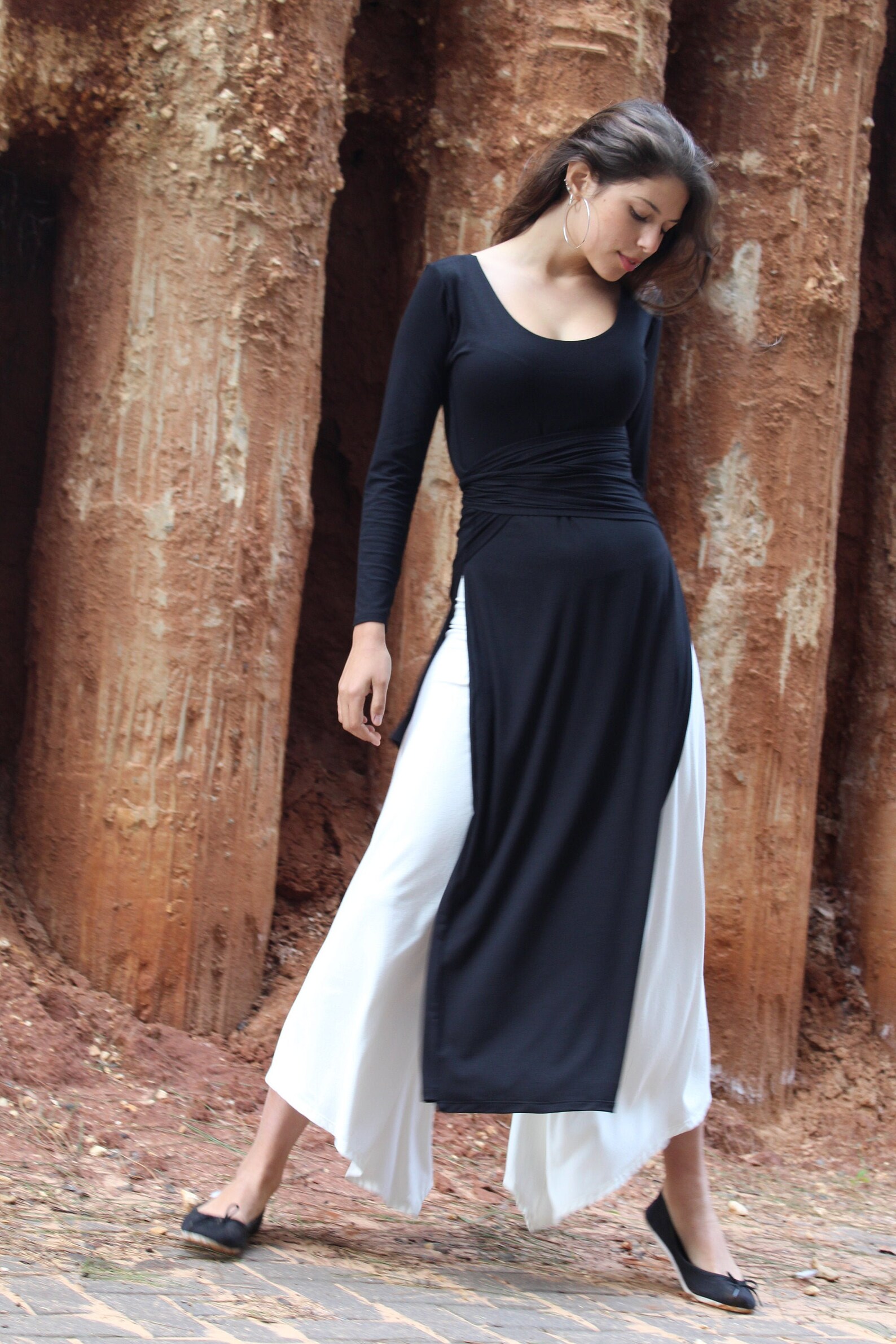 Spring Black Tunic Dress Convertible Wrap Lycra Tunic Dress - Etsy