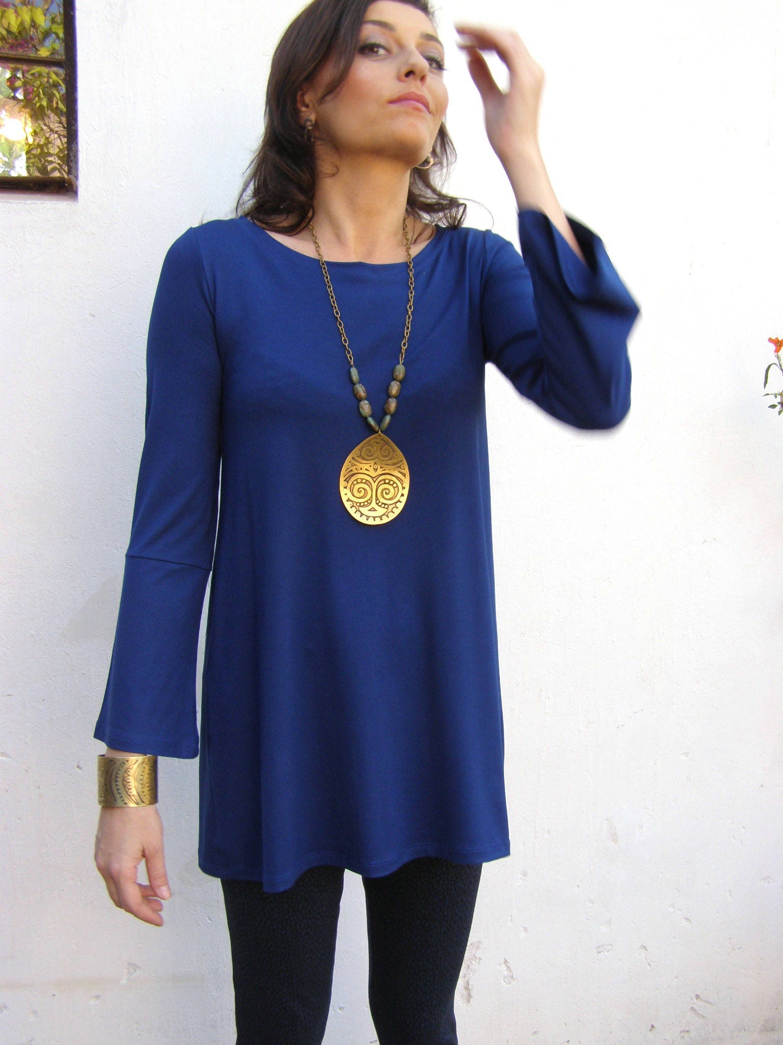 Women's Long Tunic Topswinter Formal Blouse for Women | Etsy