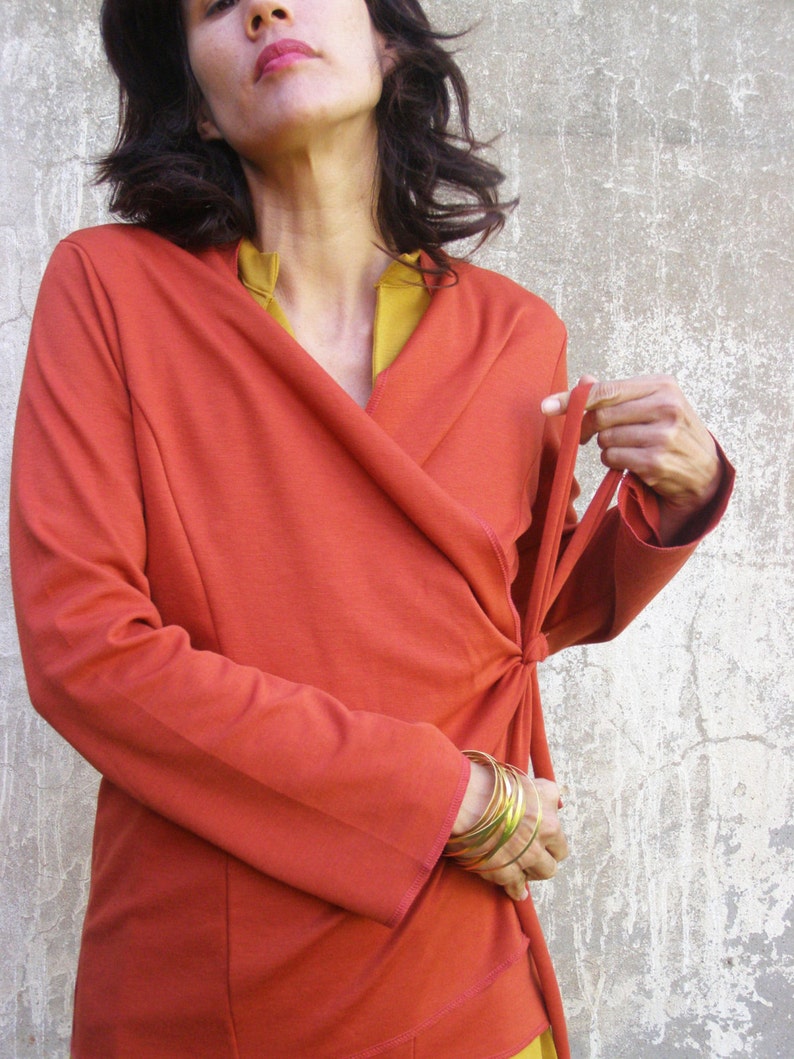 Wrap Jersey Jacket Casual Jackets Cardigans for Women Plus - Etsy