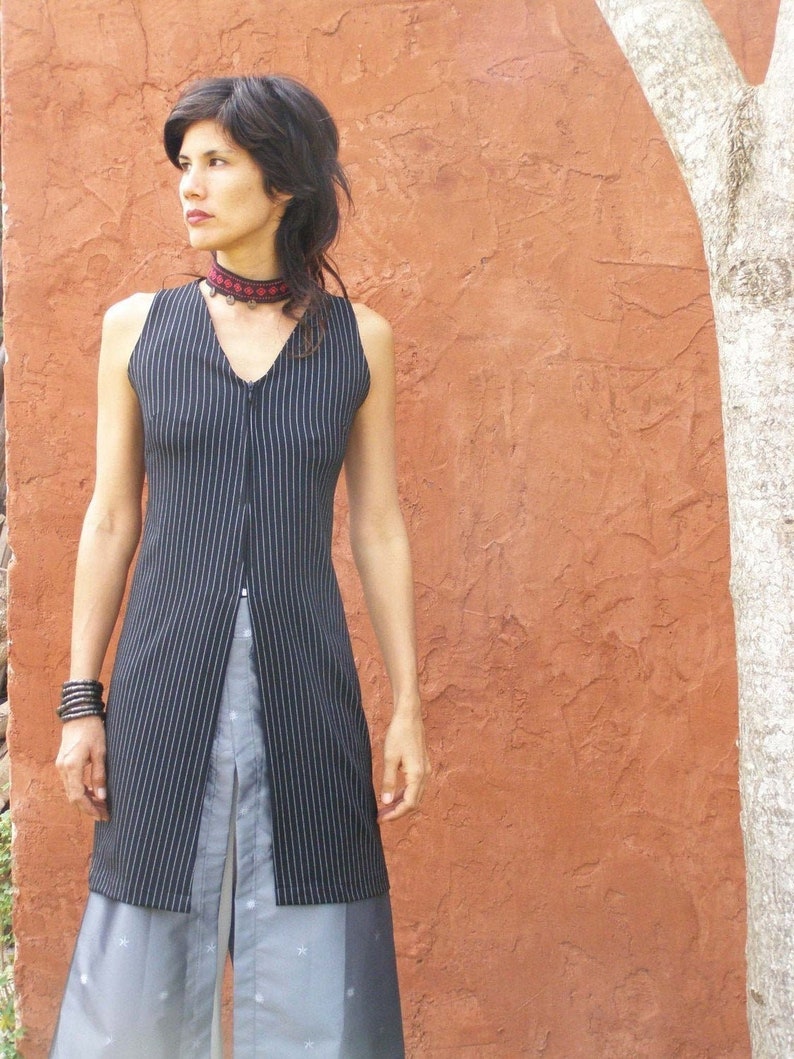 Evening Women Tunic Top Tailored Elegant Vest Boho Chic | Etsy