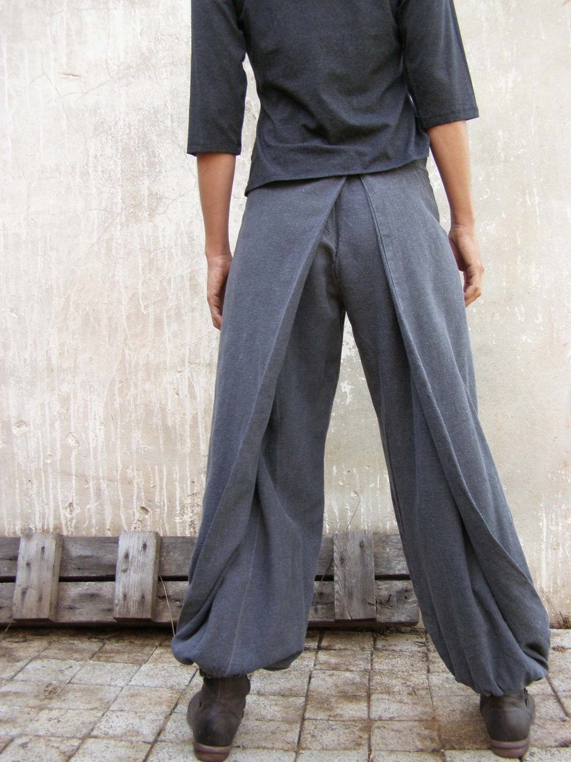 Unique Grey Womens Pants Origami Trousers 4 Way Pants - Etsy Israel
