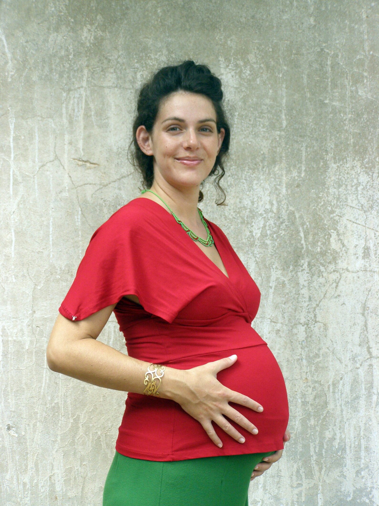 Red Blouse Womens Multiway Top Red Maternity Top Maternity - Etsy