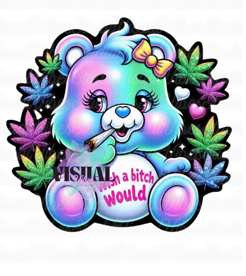 Dgaf Bear Png, Cute Bear Png, 420 Bear Png, Swear Bear Png, 420 Png - Etsy
