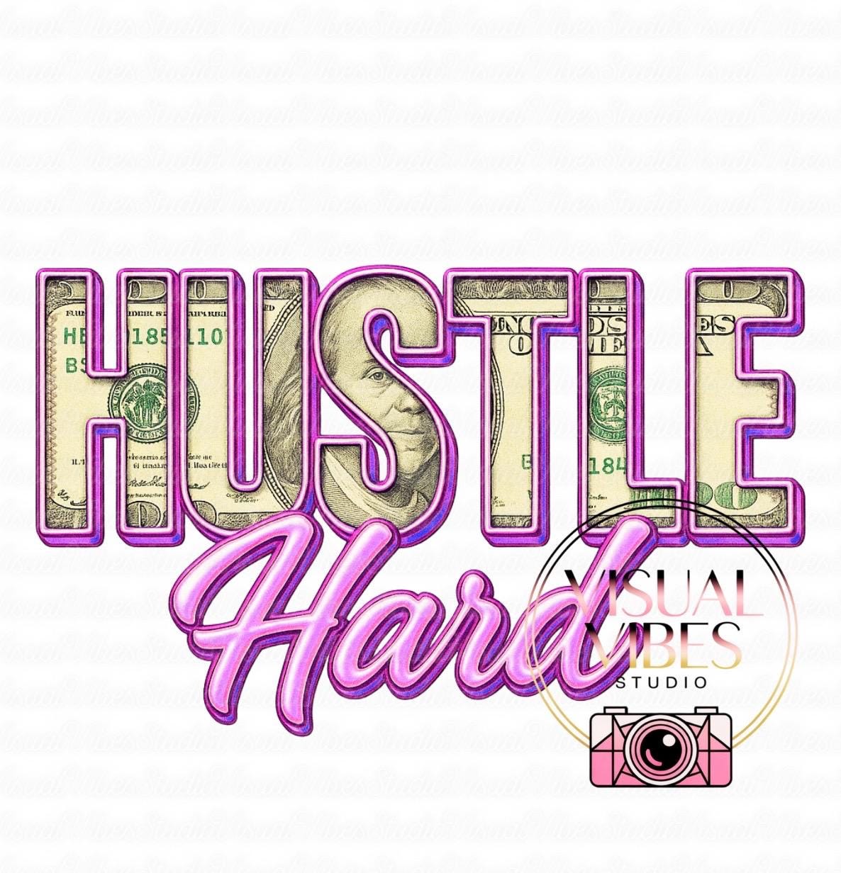 Hustle Hard PNG, Money Text Boss Babe Digital Download - Etsy