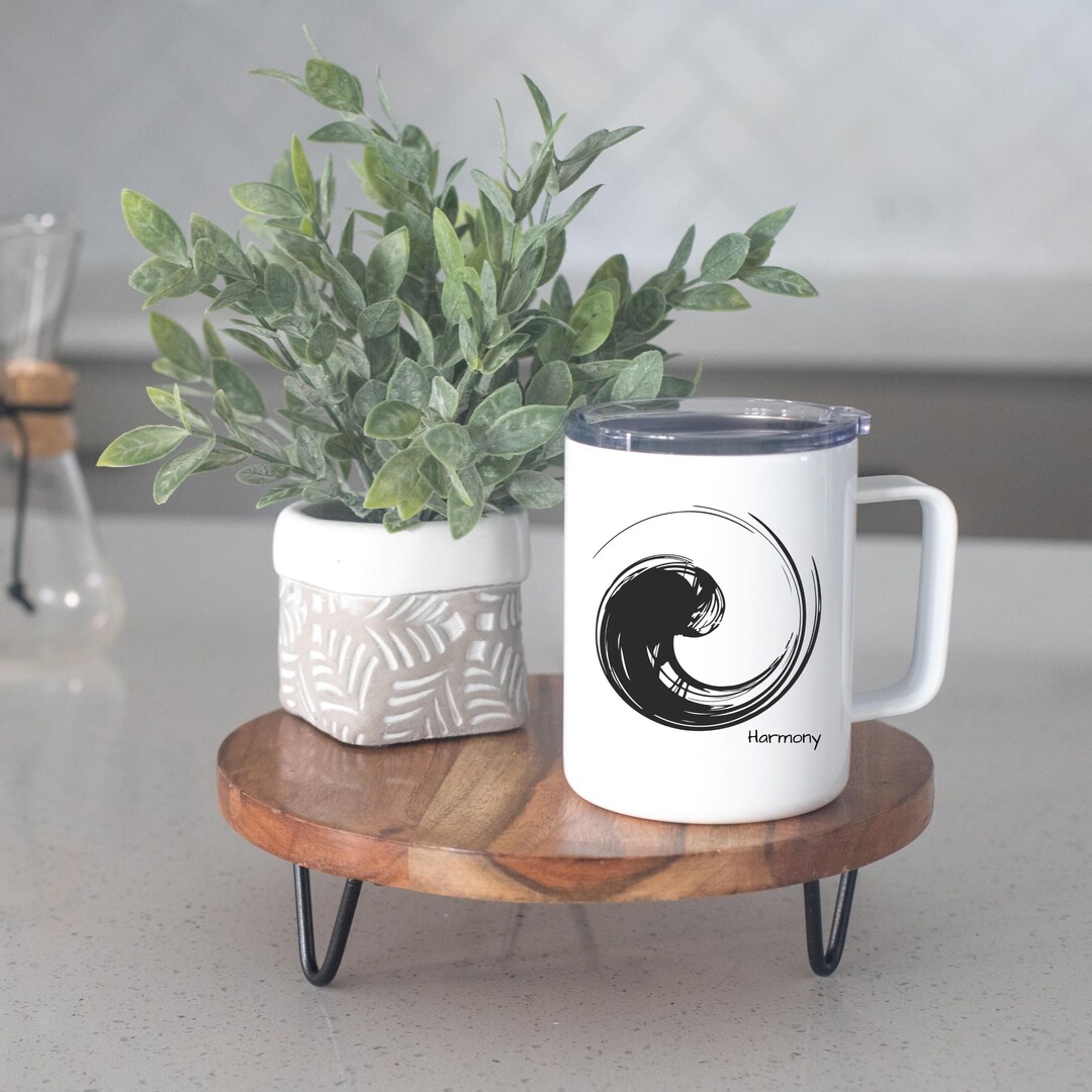 Harmony Mug, Yin-yang Minimalist Design, Mindfulness Yoga Gift ...