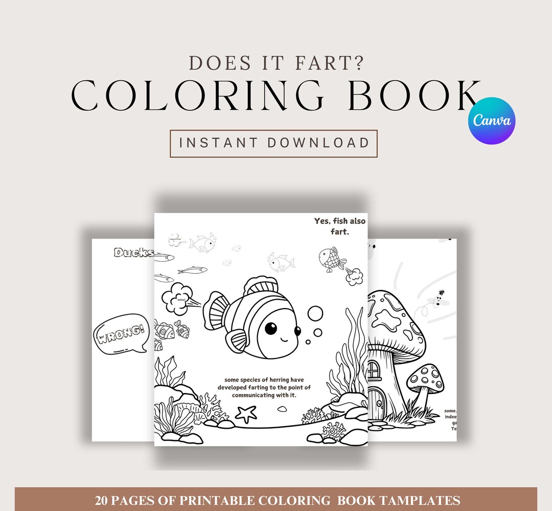 Hilarious Farting Animals Coloring Pages,the Farting Animals Coloring ...