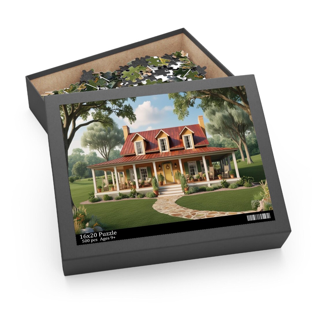Red Roof Porch Retreat Puzzle (500-piece) - Etsy
