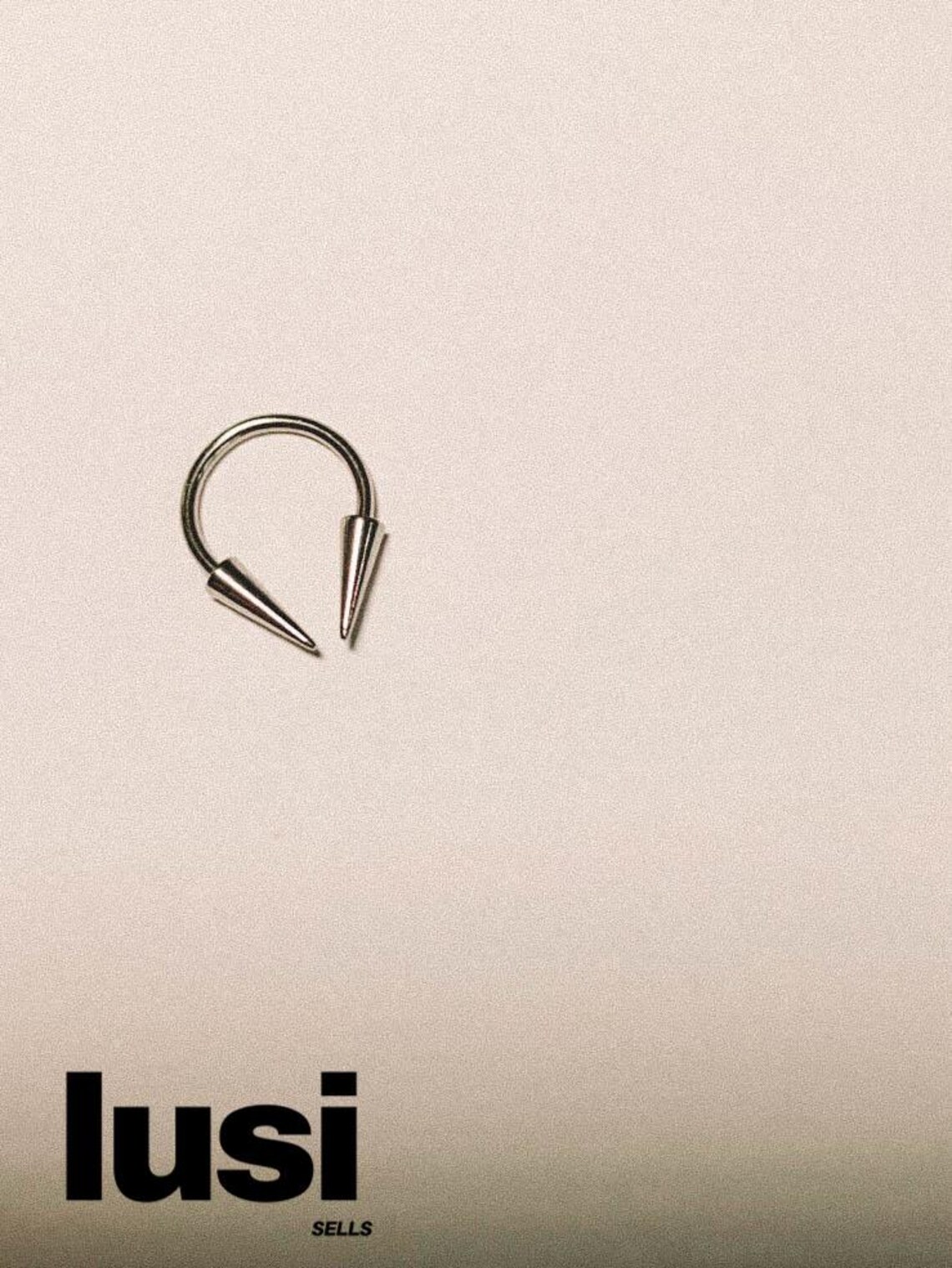 Cone Septum Ring Spike Nose Piercing Lip Jewelry Horseshoe Nose Ring ...