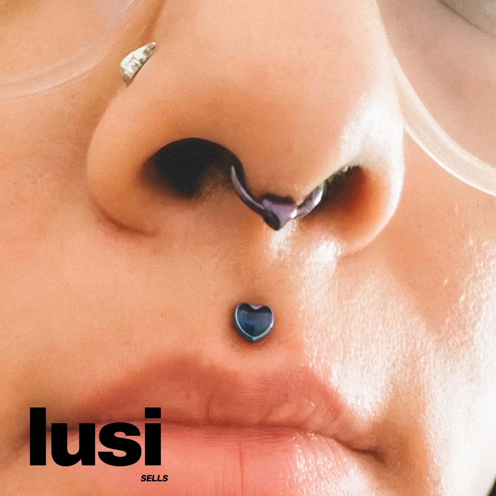 Heart Nose Piercing Heart Septum Piercing Titanium Septum Ring 16G Tiny ...
