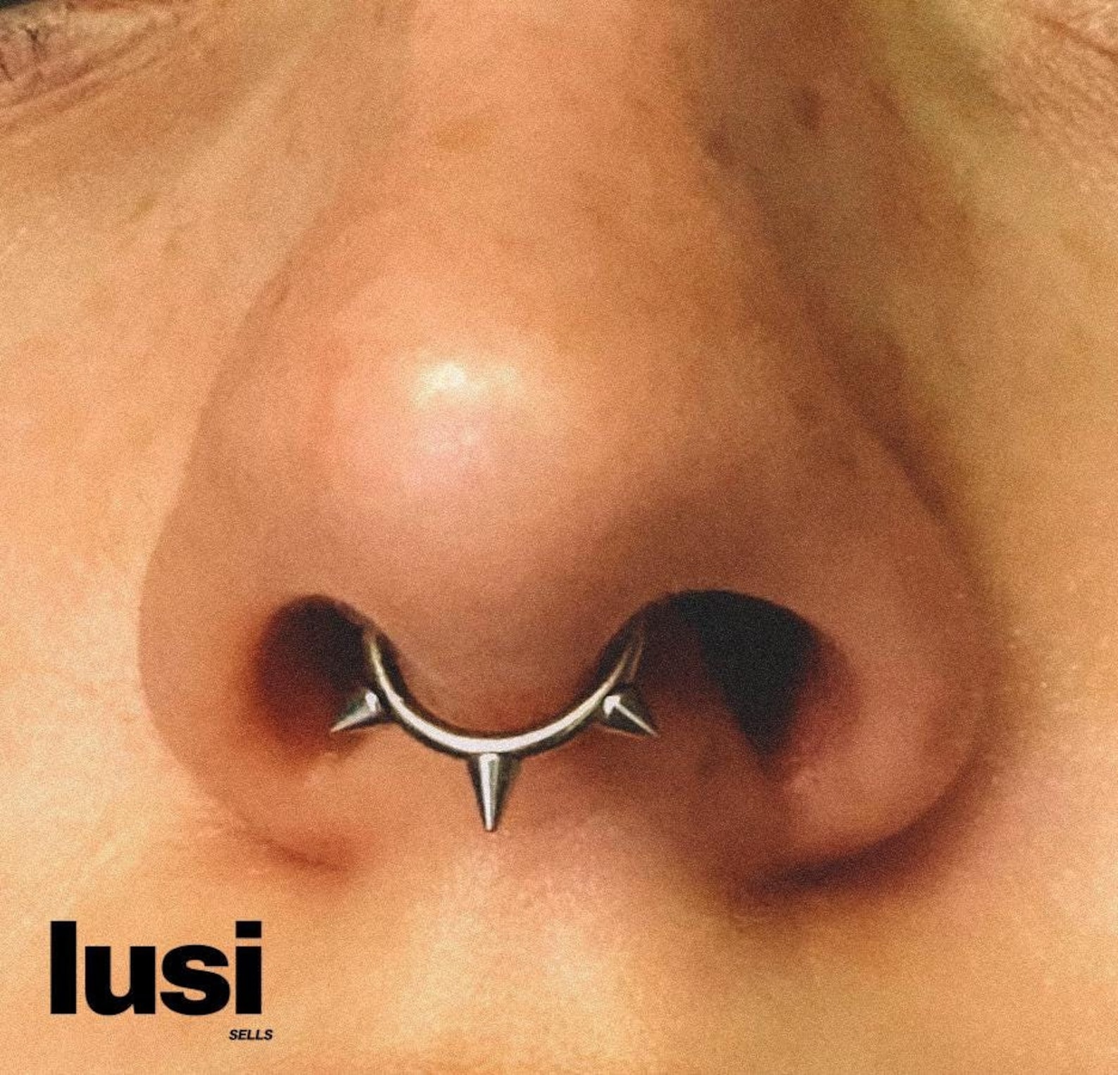 Spiked Septum Ring Punk Nose Ring Piercing 16G Cartilage Hoop Earrings ...