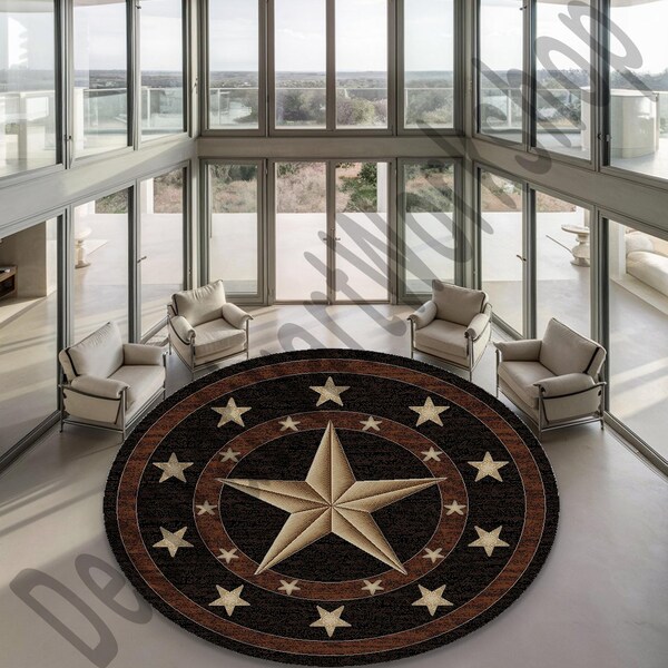 Texas Star Rug - Etsy