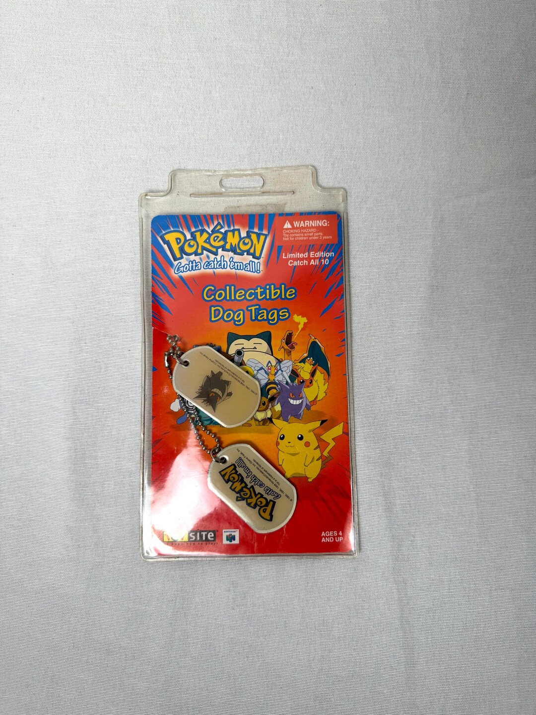 Pokémon 1999 Gengar Dog Tag – Retro Collectible Tag Unused - Etsy