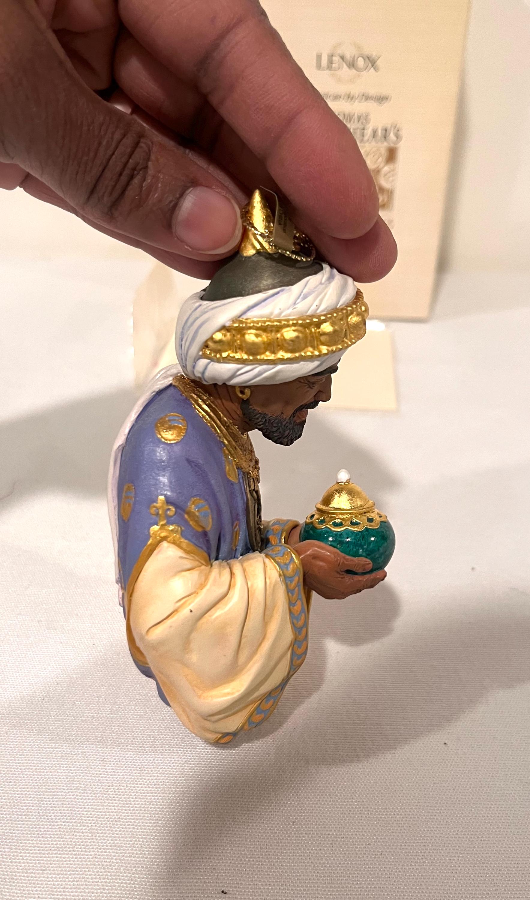 Lenox Thomas Blackshear Ebony Visions 2010 the Wise Man Ornament- New ...