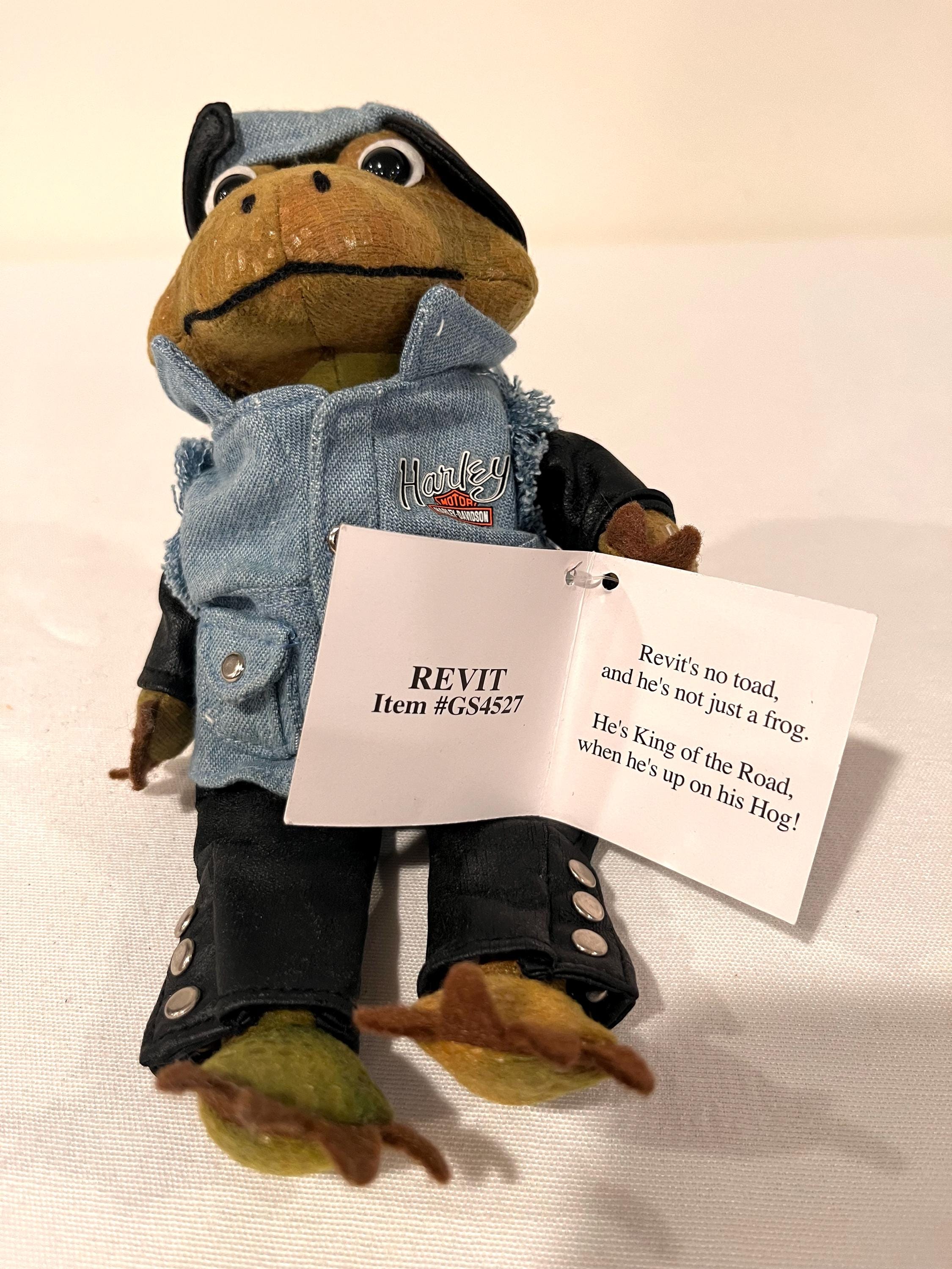 Harley-davidson Revit the Toad Vintage Plush Toy - Rare Collectible - Etsy