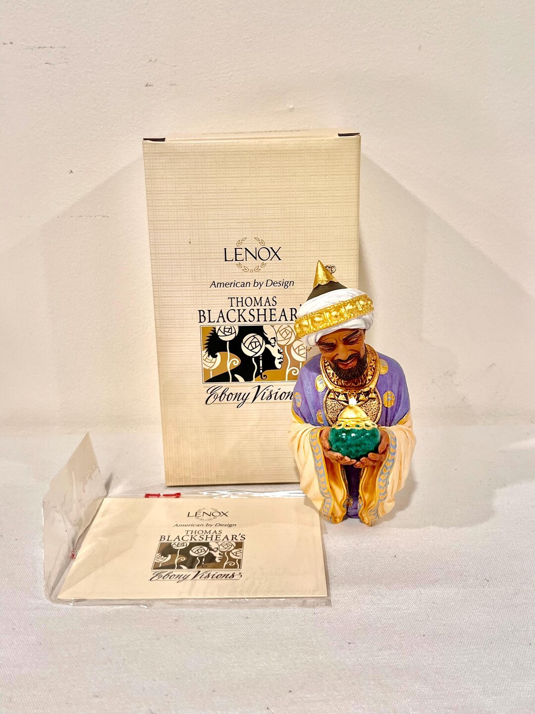 Lenox Thomas Blackshear Ebony Visions 2010 the Wise Man Ornament- New ...