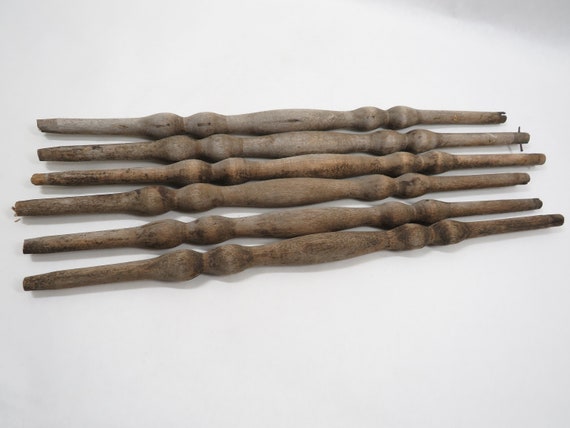6 Dowels Shaped Wood Vintage - Etsy
