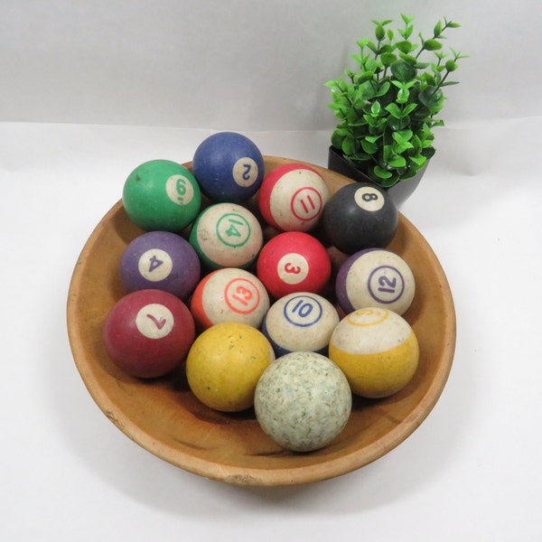 Vintage Pool Balls - Etsy