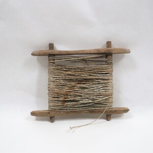 Fishing Line W/ Wood Reel Vintage Primitive - Etsy