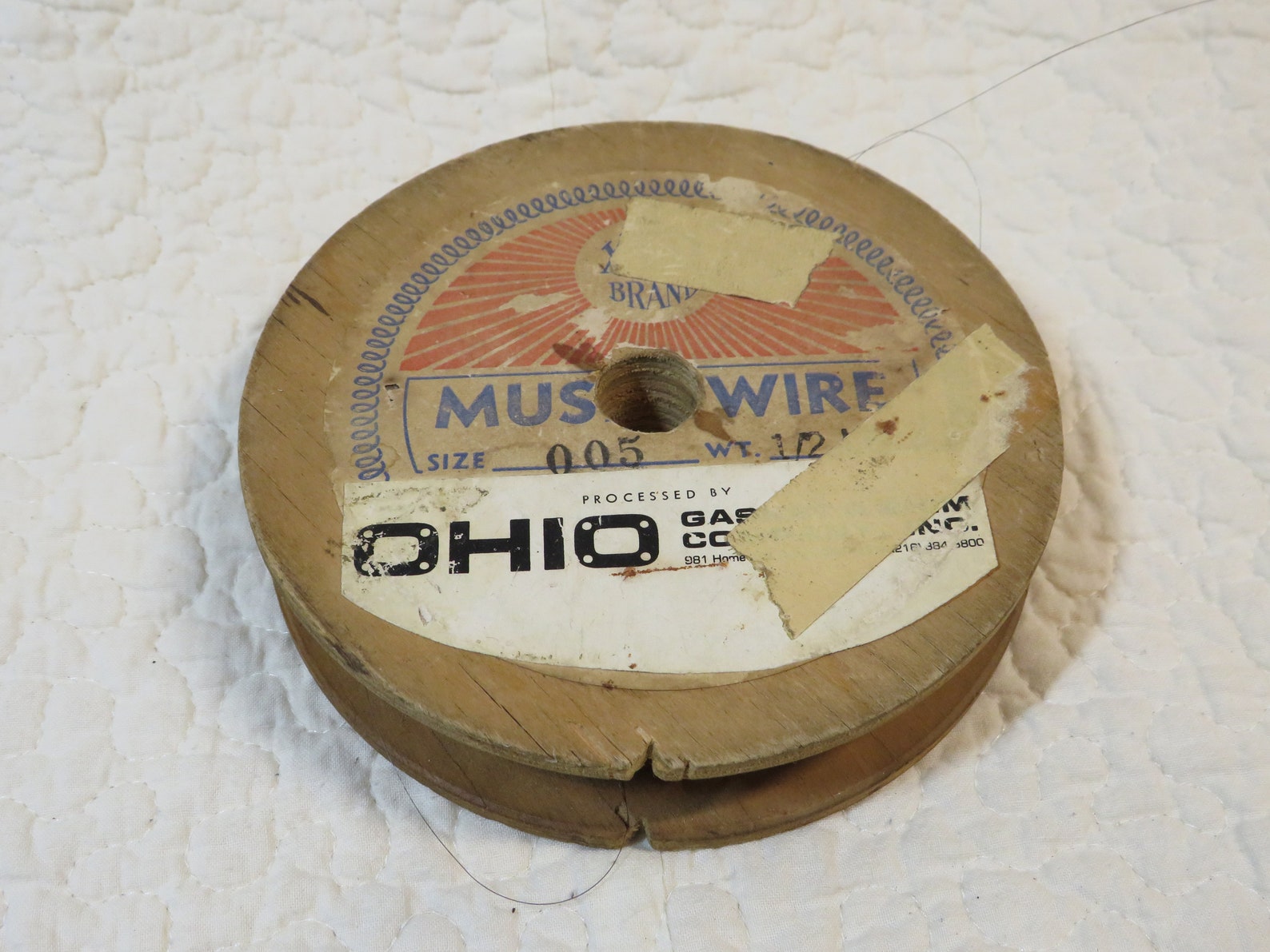 Wood Spool of Music Wire Vintage | Etsy