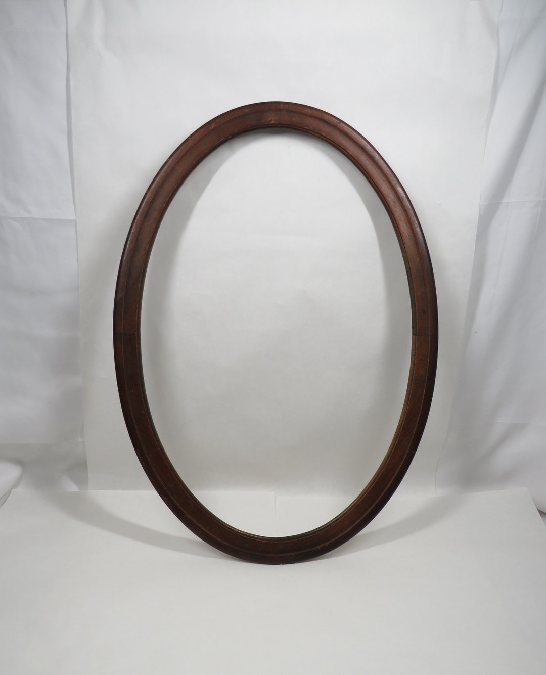 Oval Wood Frame Large Vintage Home Decoration Collectible - Etsy