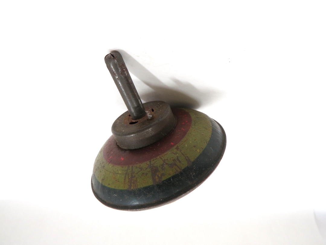 Metal Toy Top Vintage Collectible - Etsy
