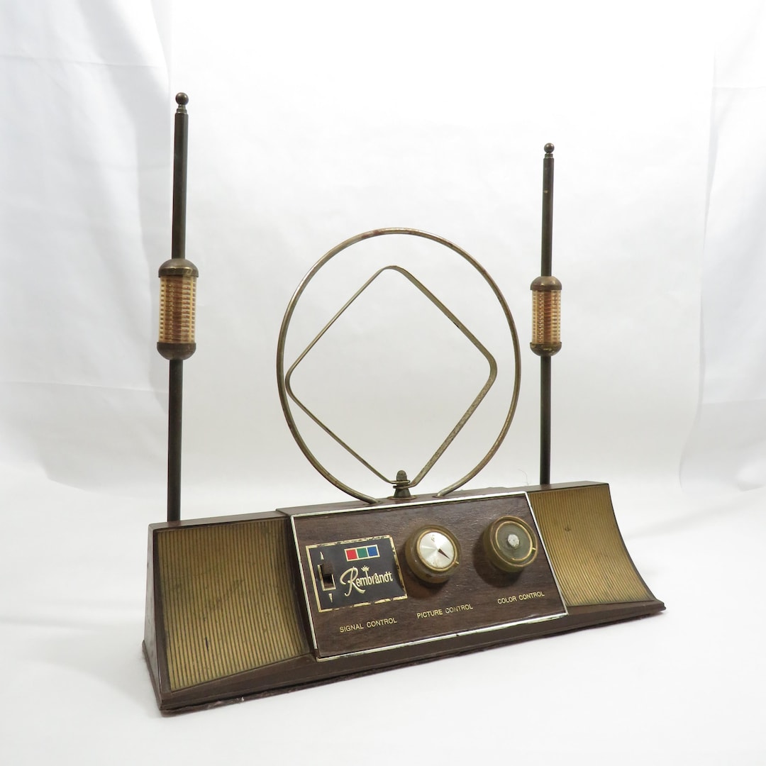 TV Antenna Rabbit Ears Rembrandt Mid Century Collectible Electronic - Etsy