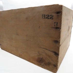 Wood Box Advertising Antique Crate Dated - Etsy