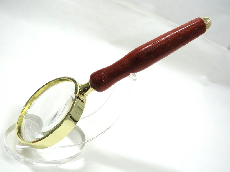 Magnifying Glass Hand Turned Wood Handle - Etsy